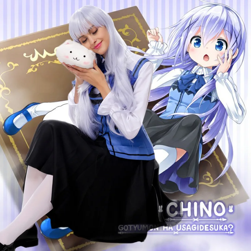Japanese Anime Is The Order A Rabbit Rabbit House Kafuu Chino Cosplay ...
