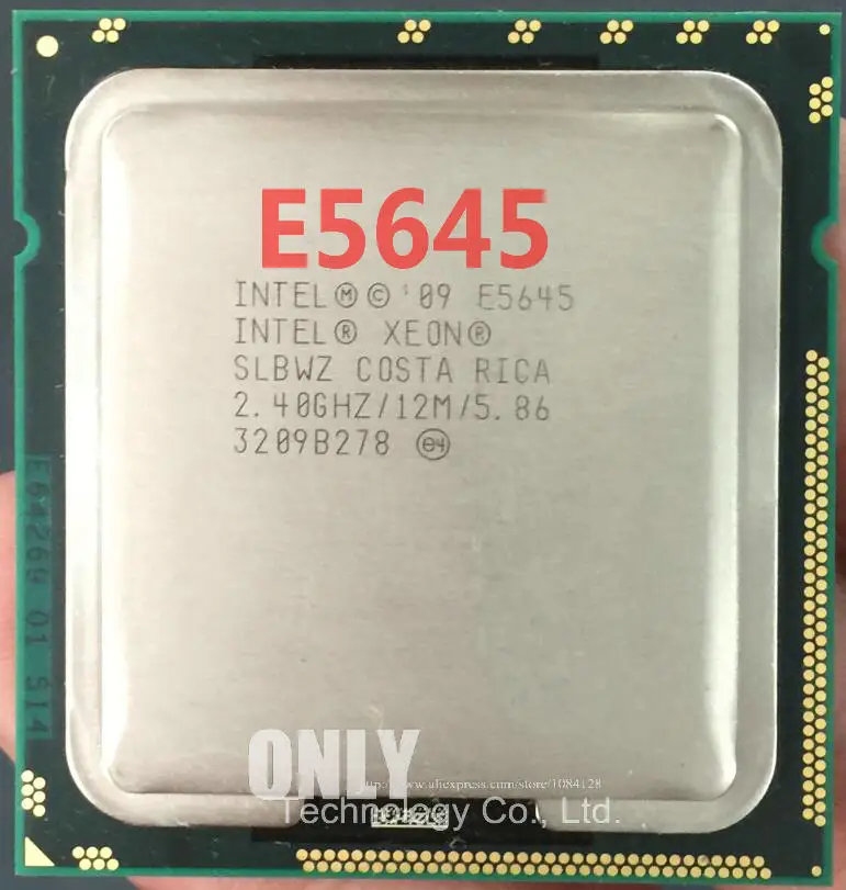 Free shipping intel E5645(12M Cache,2.40 GHz),Six Core LGA1366 Xeon E5645 Desktop CPU ...