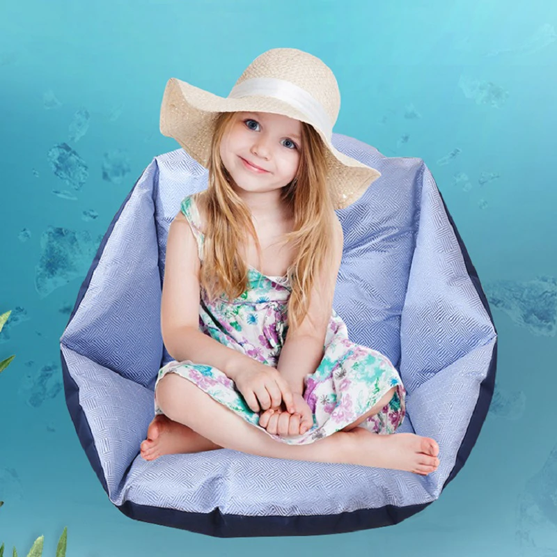 Pure Color Summer Cool Shell Seat Cushion Lumbar Back Support Cushion ...