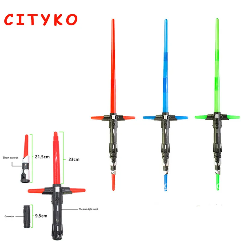 Lightsaber Boy Gril Toy Flashing Sword Cosplay Funny Star Wars Laser ...