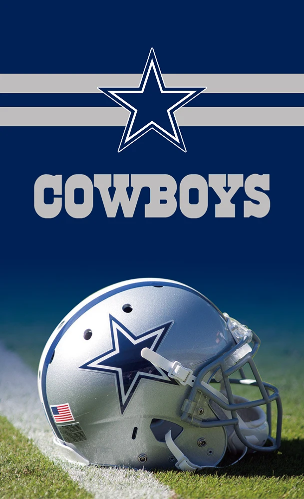 3FTX5FT Dallas Cowboys bandera casco de Fútbol bandera 100D poliéster ...