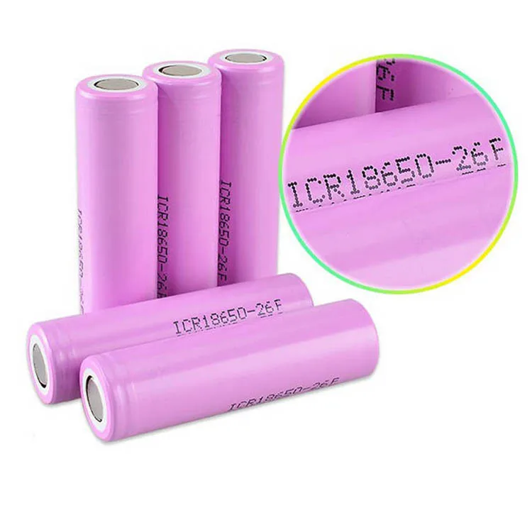 2pcs/lot 3.7V 2600mAh Original 18650 rechargeable li ion Battery For ...