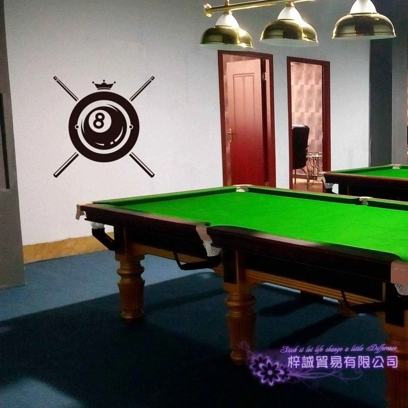Billiards Sticker Snooker Decal Posters Vinyl Wall Decals Parede Decor ...
