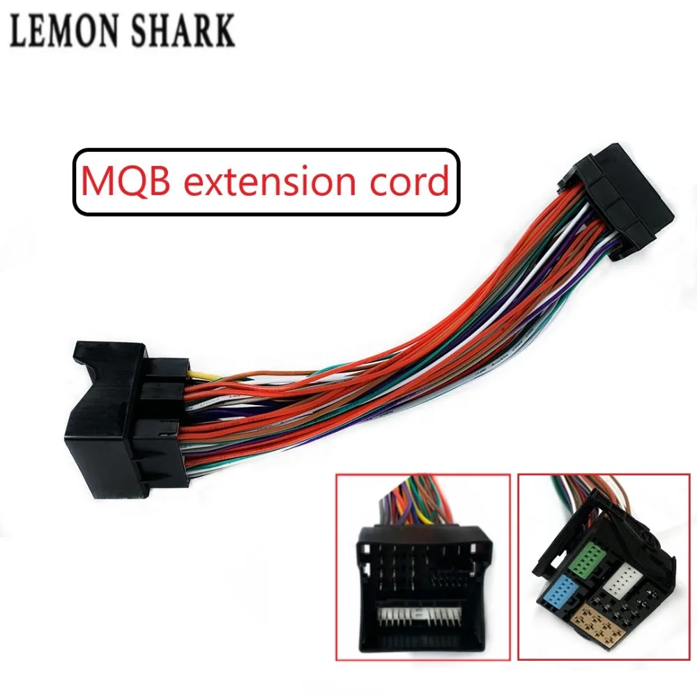 52-pins-23cm-60cm-MQB-Quadlock-Extension-Adapter-Cable-For-VW-Golf-5-6 ...
