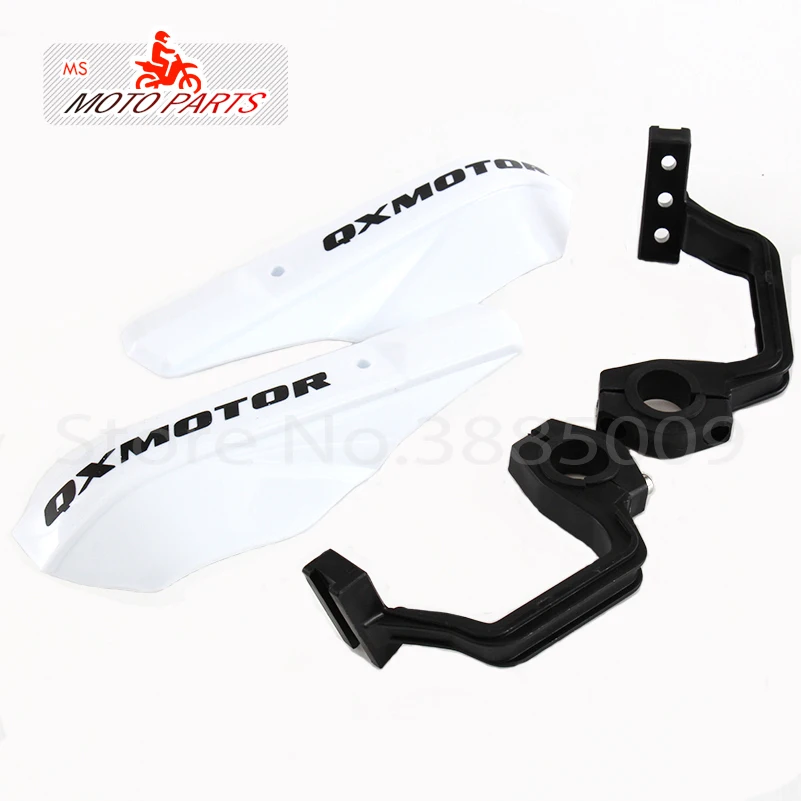 white Plastic Handle bar Brush Hand Guards Handguard Protector ...