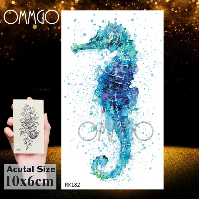 Seahorse Tattoo Wrist