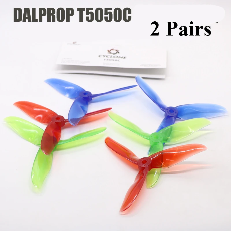 2 Pairs DALPROP Cyclone T5050C 5X5 CW CCW 3 blades Propeller 5mm ...