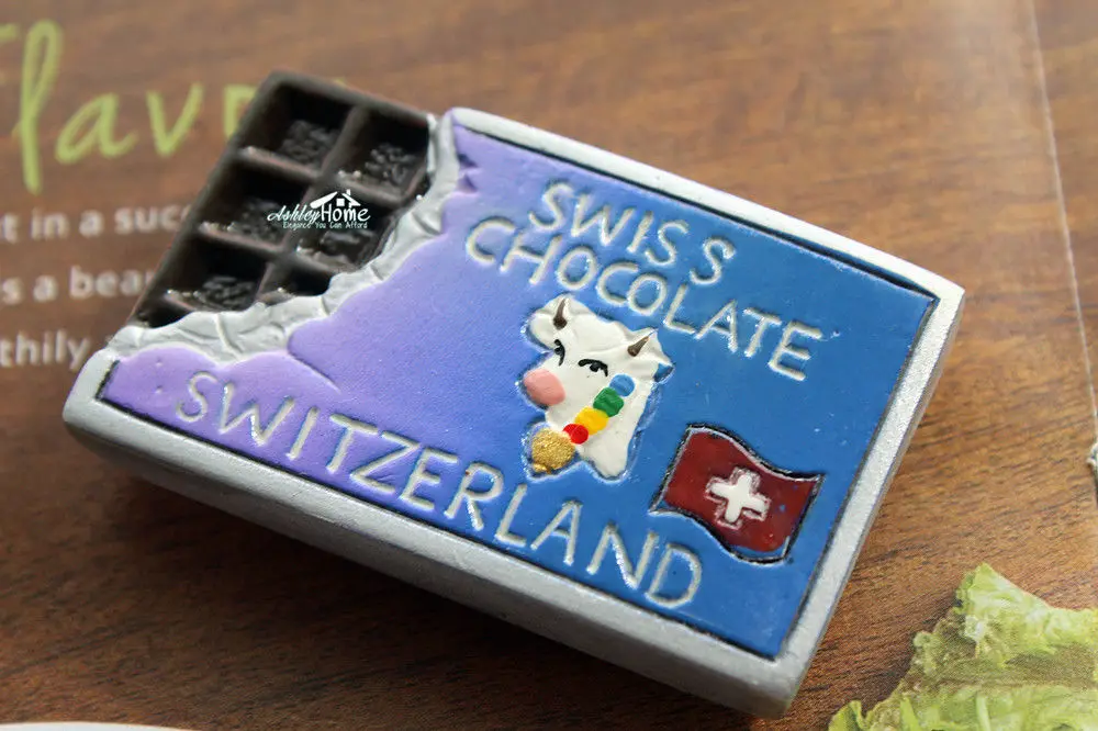 Swiss Chocolate, Switzerland Tourist Travel Souvenir 3d Resin ...