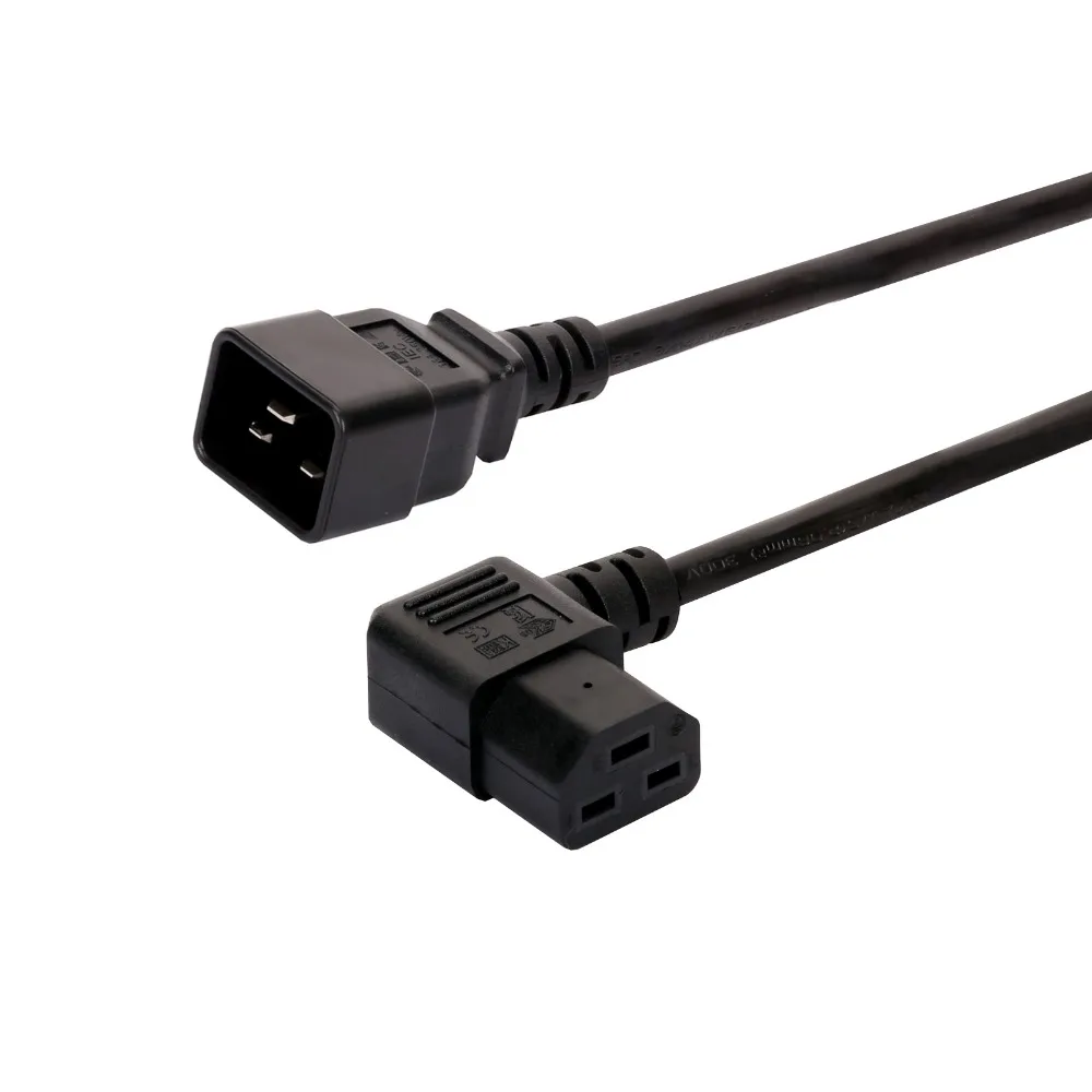 (6ft) IEC C20 to C21 Power Cord,Left Angle C21 to C20 Power Lead for ...