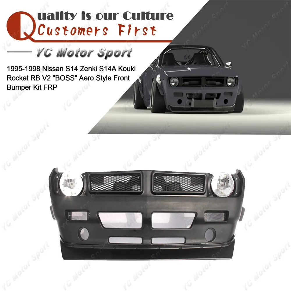 FRP Fiber Glass Bodykit Fit For 1995-1998 S14 Zenki S14A Kouki RB V2 ...