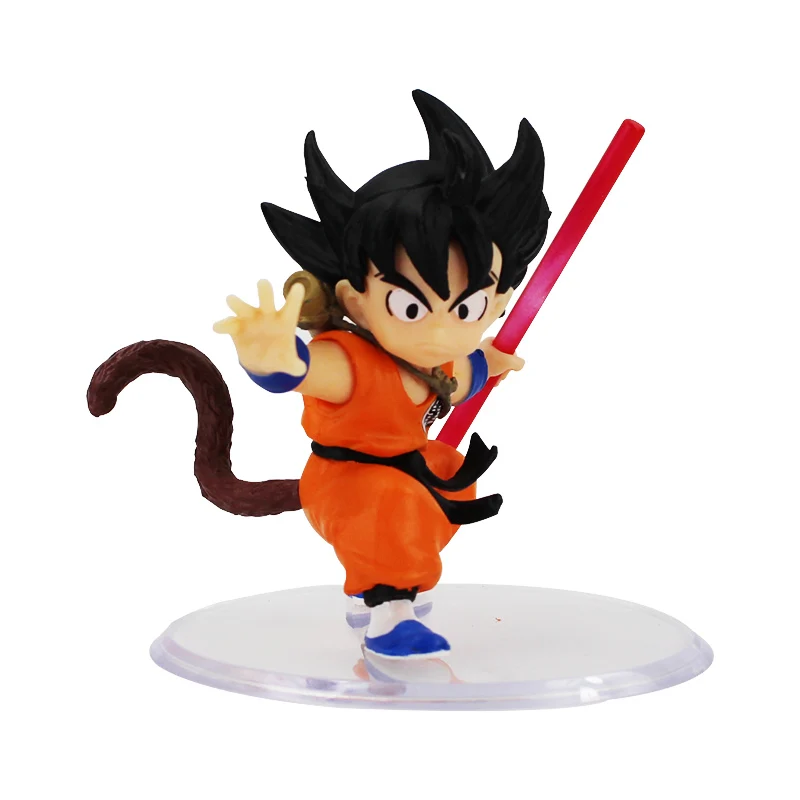 13cm Cute Mini Son goku Childhood Dragon Ball Z PVC Action Figure Toy ...
