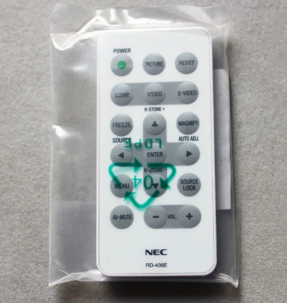 Télécommande de projecteur originale pour NEC RD 436E, RD 448E, RD 459E, NP L50W, NP L51W, NP100 ...