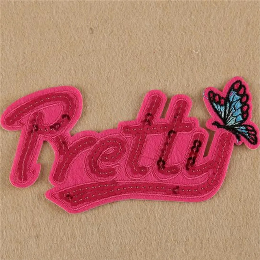 Sequins patch Cute Applique embroidery Iron on patches flower deal with ...