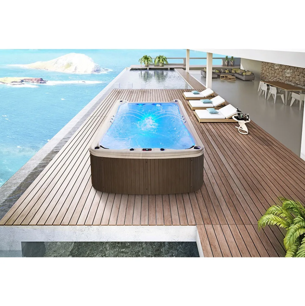 outdoors Massage One-piece model Limitless swimming endless pool 3 ...