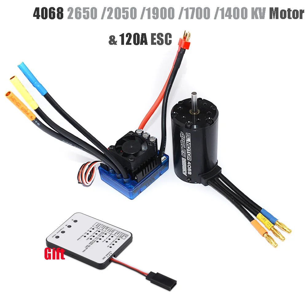 Rc Brushless Waterproof Sensorless Motor 4068 2050KV 2650KV 1900KV ...