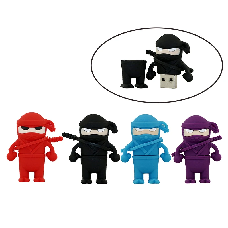 Funny Ninja Usb 2.0 Flash Drive 64gb Cartoon Pen Drive 32gb Anime ...