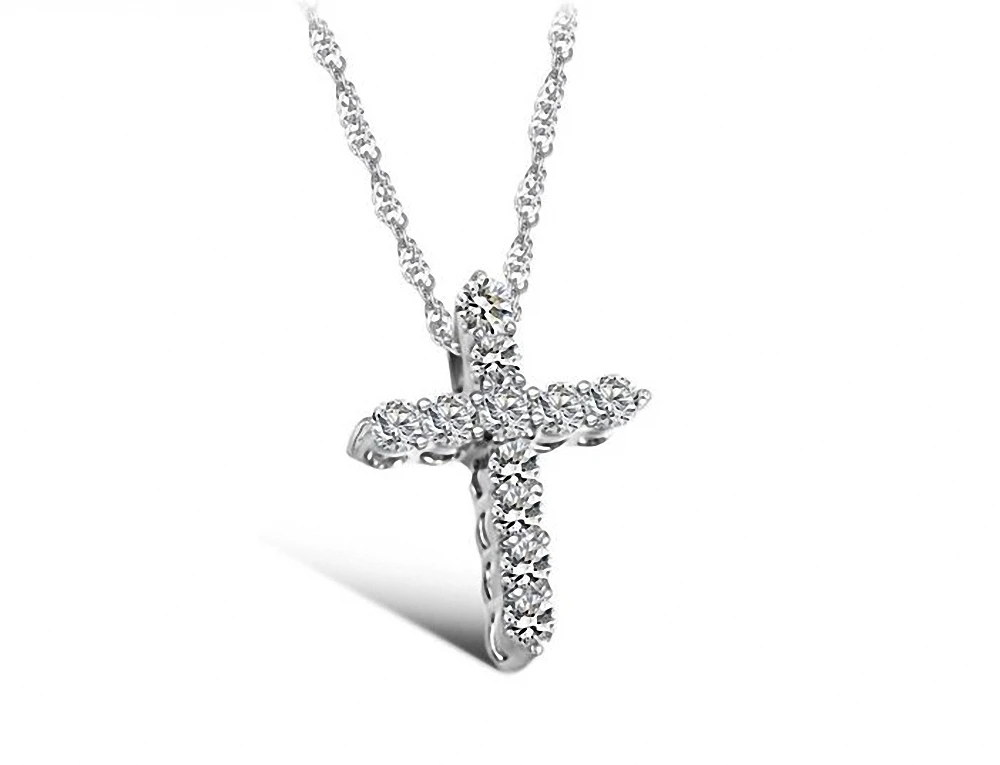 2016 New Arrival Popular Bling Bling Cross Design Necklace for Womens ...
