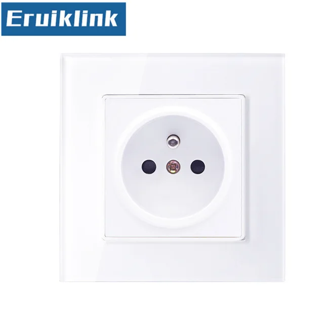 EU Power Socket France Standard Wall Outlet Socket White / Black / Gold ...