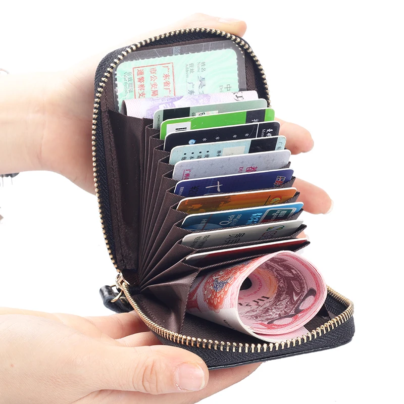 Korean Cow Leather Women Card Holder Wallets Female multifunctional ...