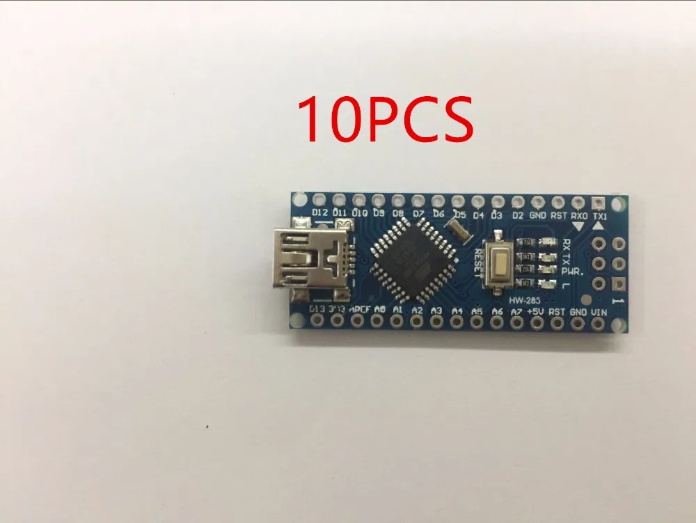 10PCS Promotion Funduino Nano 3.0 Atmega328 Controller Compatible Board ...