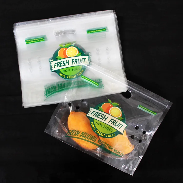 Plastic fruits packing bag all kinds of fruits packing a bag of fruits ...