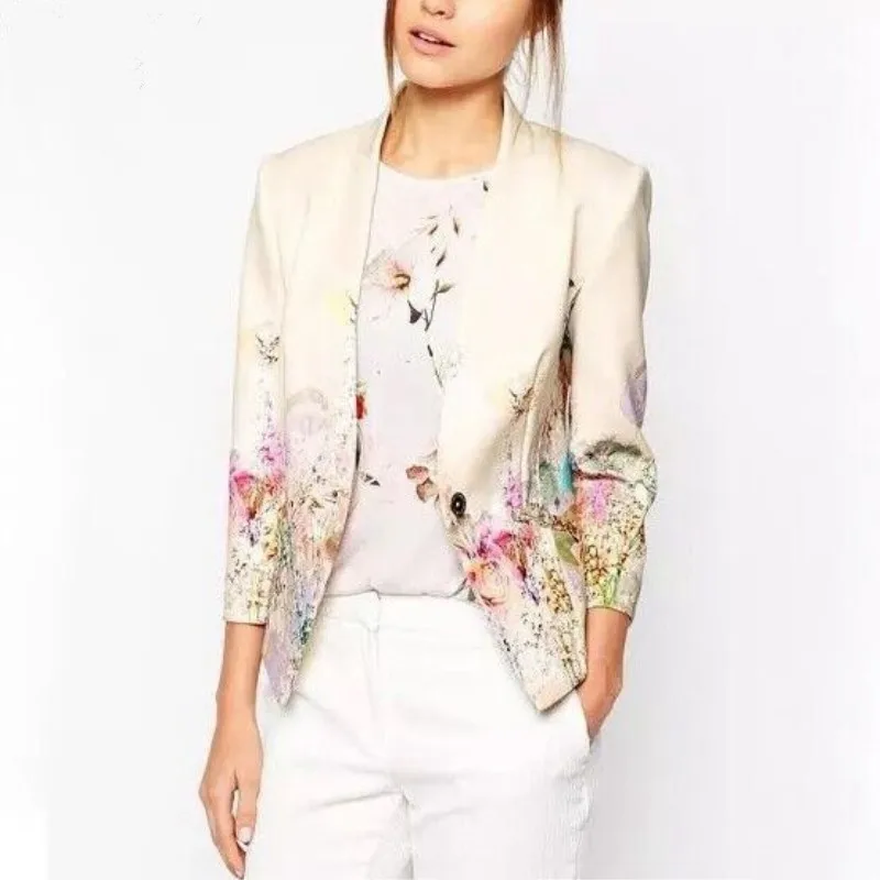 Floral jackets and blazers for women clothing – Cheap girls, woman ...