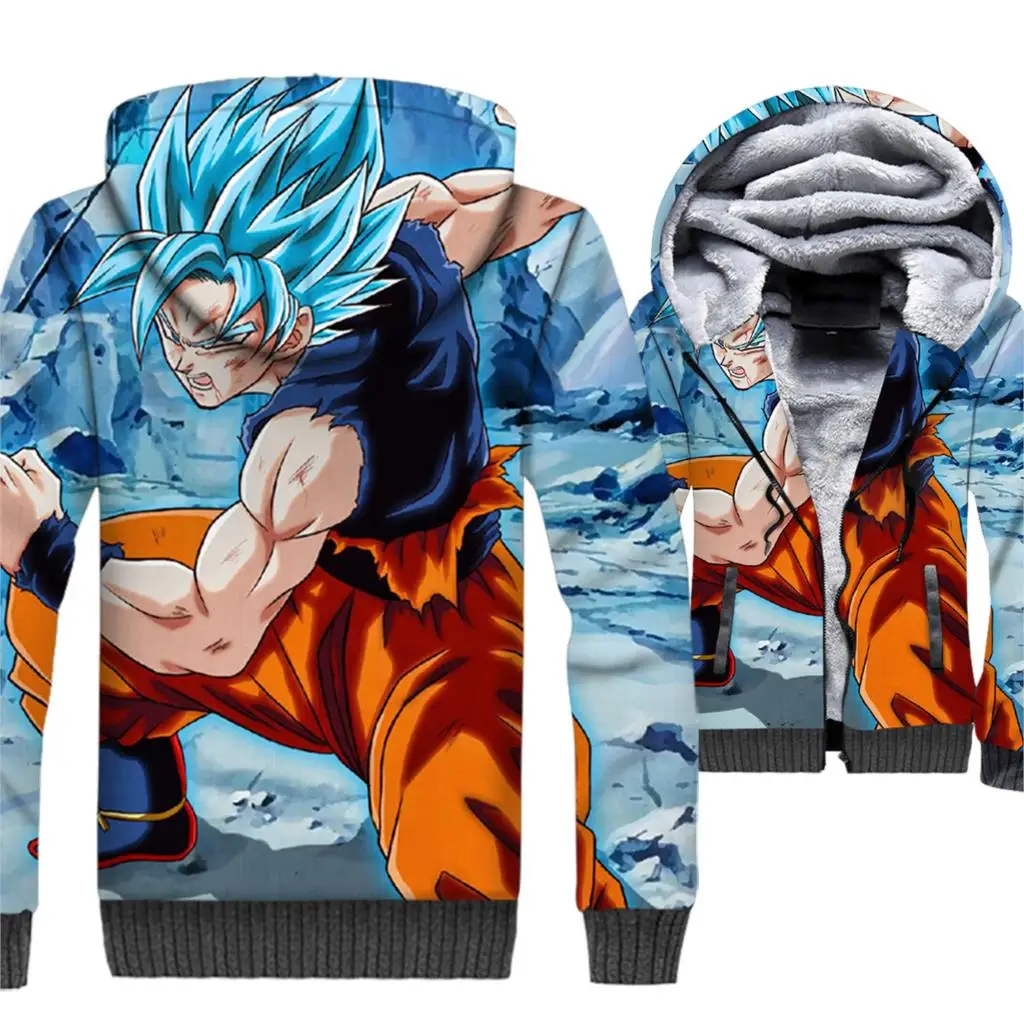 Dragon Ball Z 3D Jackets 2018 Autumn Winter Fleece Brand Clothes ...