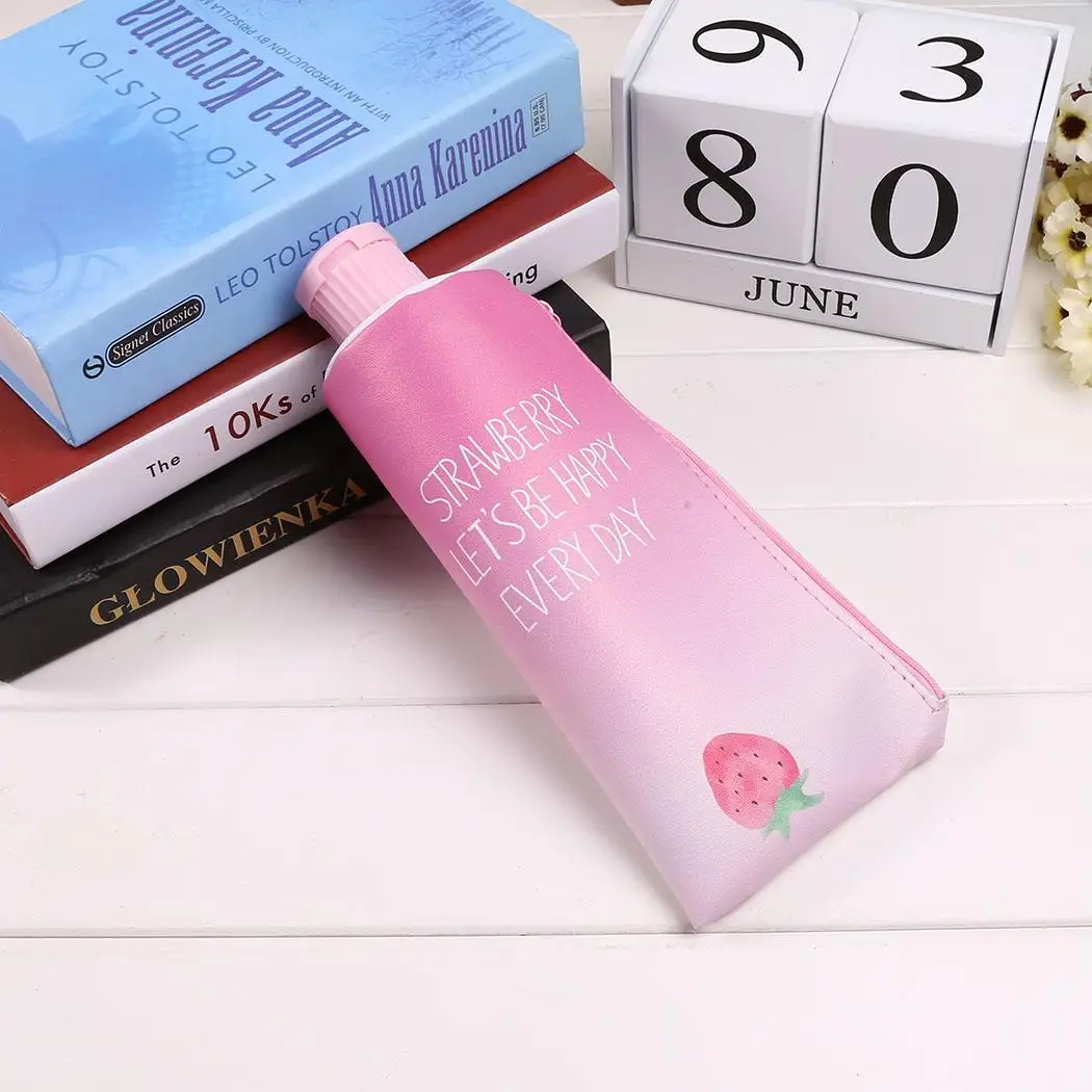Cute-Cartoon-Toothpaste-Shape-Waterproof-Pencil-Cases-with-Sharpener ...
