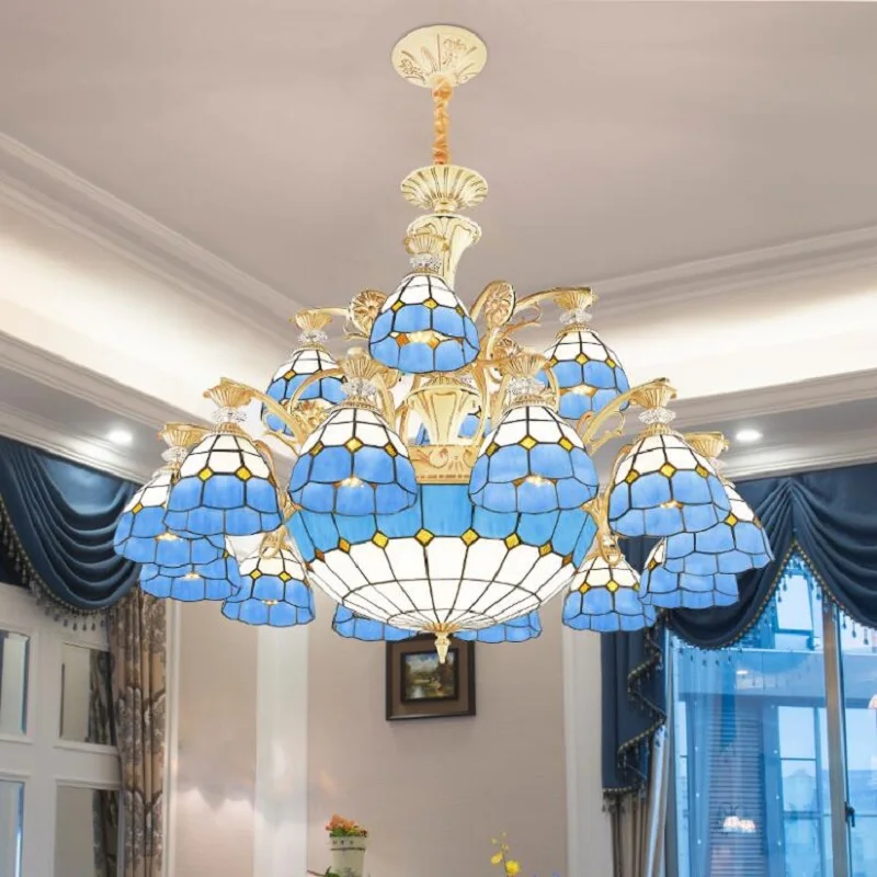 Modern Luxury Led Chandelier Lighting Remote Control Tiffany Style ... Modern Luxury Led Chandelier Lighting Remote Control Tiffany Style ...