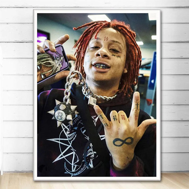 Posters and Prints Trippie Redd Hip Hop Rapper Star Poster Wall Art ...