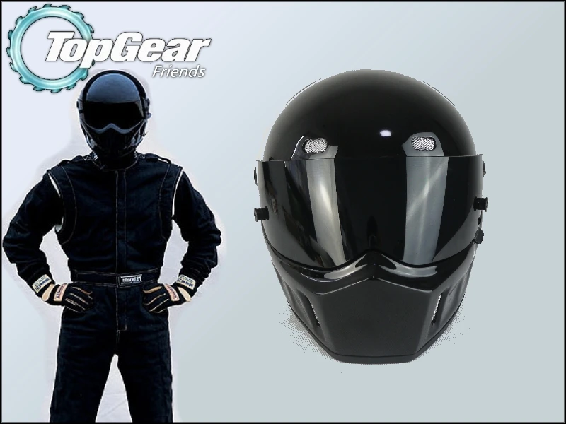 High Quality ( Bluetooth ) First Generation TopGear Stig 1 Helmet Black ...