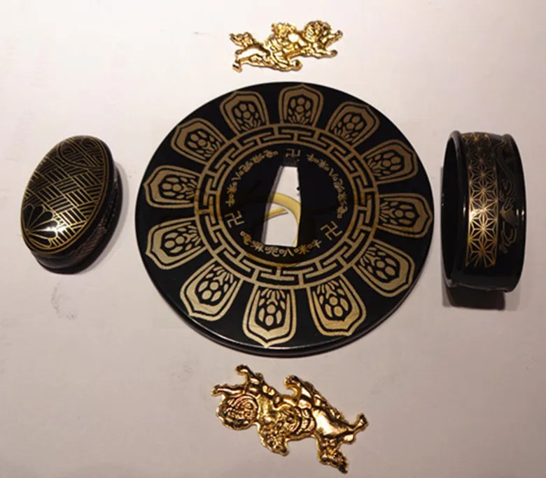 Militaria Fuchi Koshira & Menuki Fittings for Katana Ninja Weapon ...