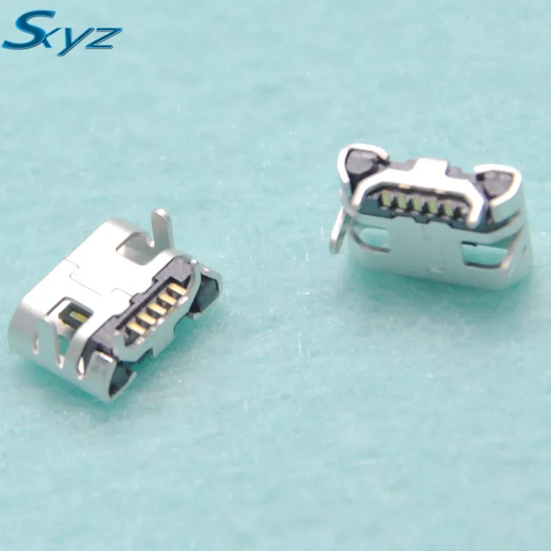 100Pcs New high quality Micro USB Connector Jack Female Type 5Pin SMT ...