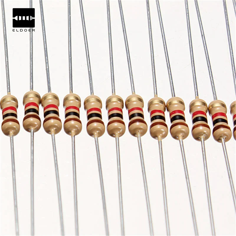 Best Promotion 50 Pcs Carbon Film Resistors 1K Ohms OHM 1/4W 5% ...