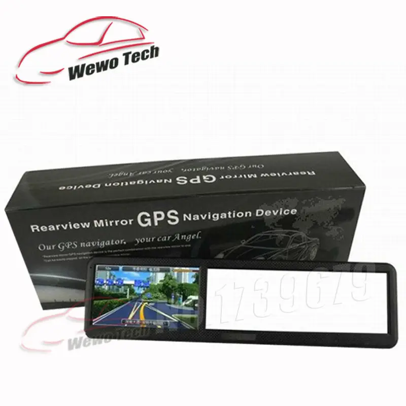 4.3 Inch Rearview Mirror Gps Navigator Built in Car GPS navigation MTK ...