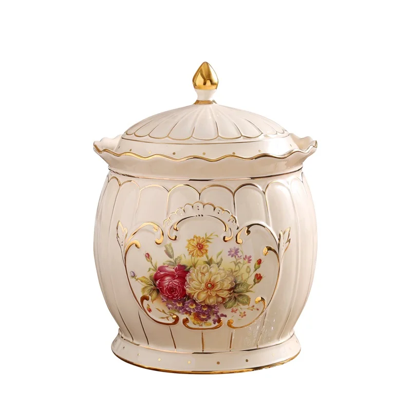 0kg Ceramic Barrel Migang Rice Storage Box With Cover Sealed Storage ...