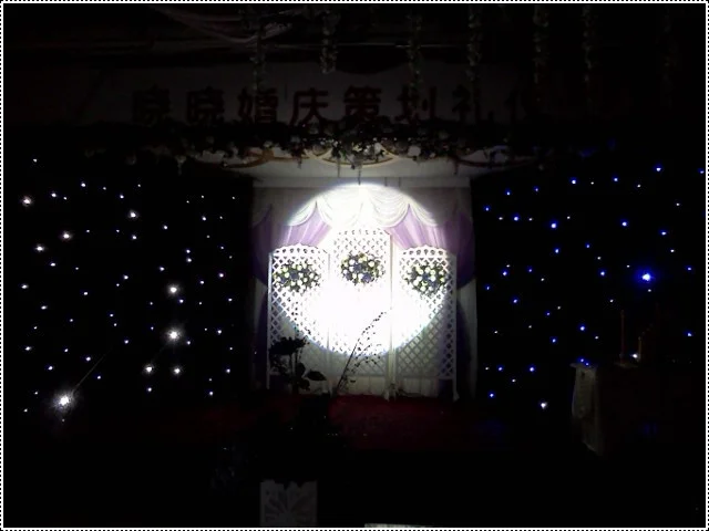 Free shipping,6M*8M Led Star cloth, DMX Sound Activated Led Star ...