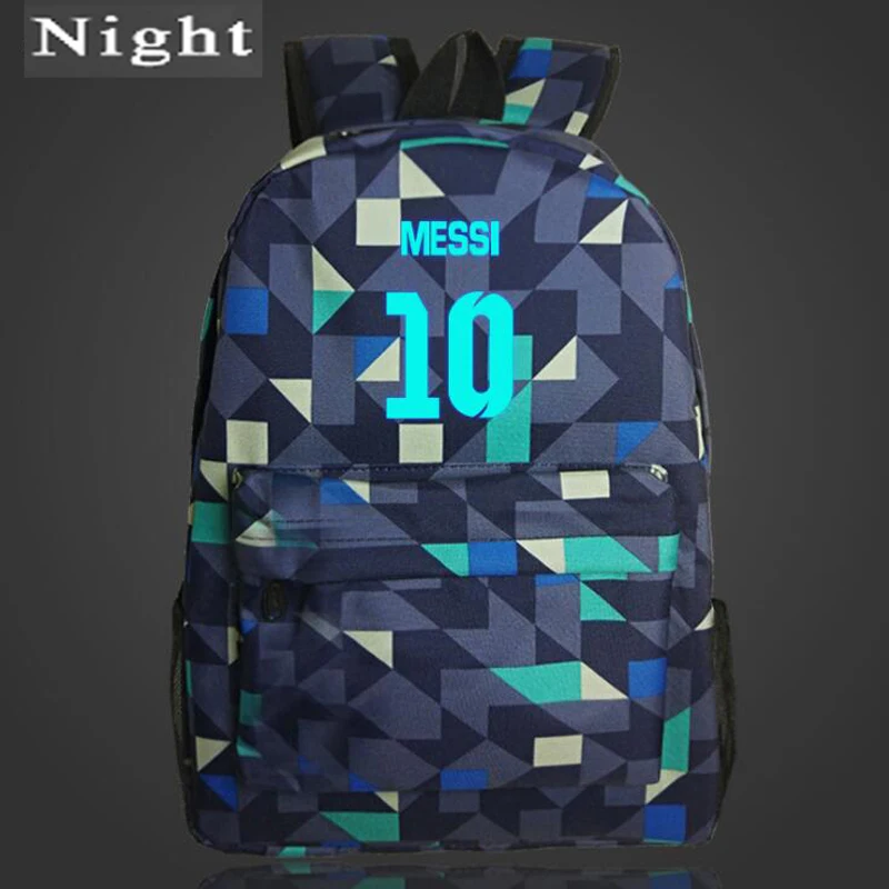 Teenagers School Bags for Boys Messi Night-luminous Barcelona Travel ...