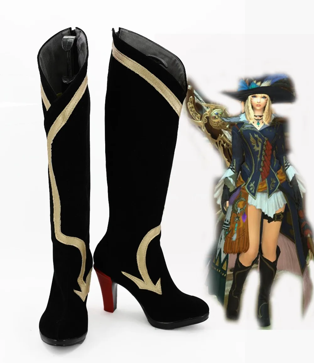 Botas de juego de Final Fantasy 14 Gleeman para Cosplay, zapatos para ...
