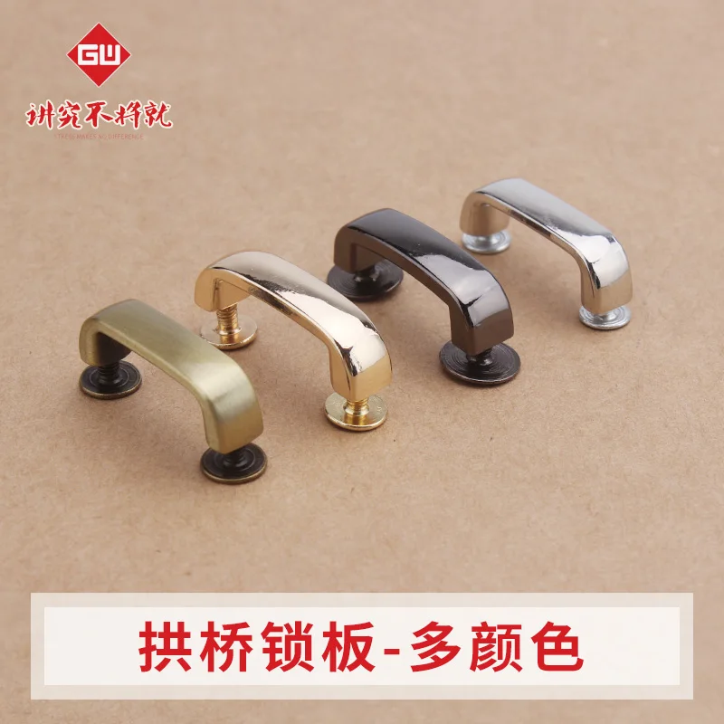 Nosmith alloy box arch bridge lock plate DIY handmade leather bag ...