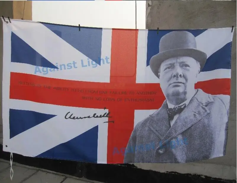 Winston Churchill Flag 3 X 5 Ft Polyester Wwii Union Jack Great Britian ...