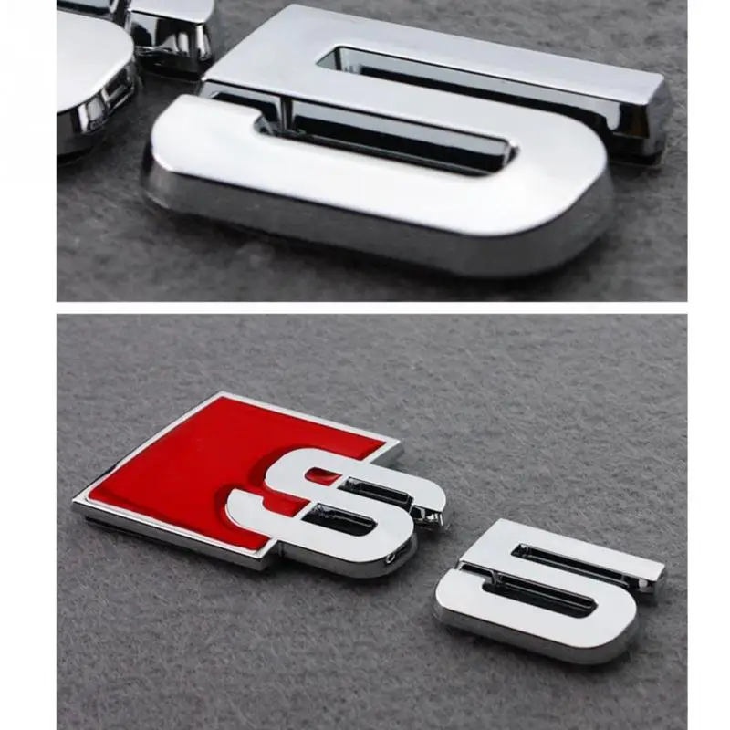 3D Aluminum Audi S Line (S3, S4, S5, S8) Stickers