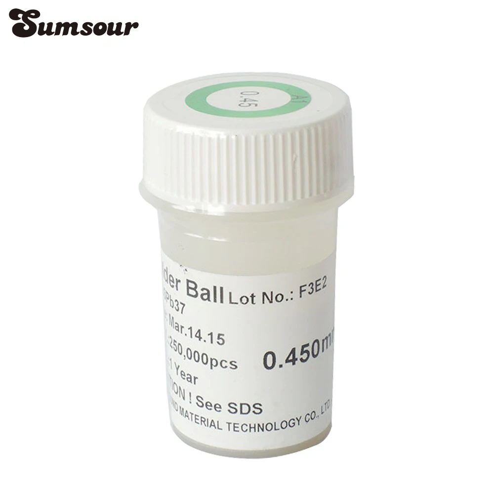 250K 0.45mm PB Leaded Solder Ball Sn 63 Pb 37 For PCB BGA Reballing ...
