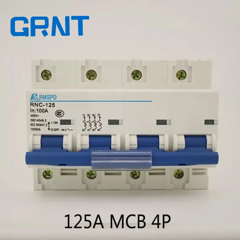 Dz47-125h 4p 125a Ac 400v Circuit Breaker Mcb D Curve - Circuit ...
