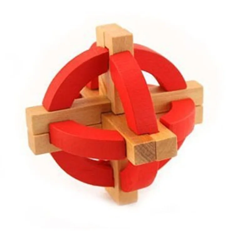 Color globe Ming ball Luban lock unlock solution ring wholesale support ...