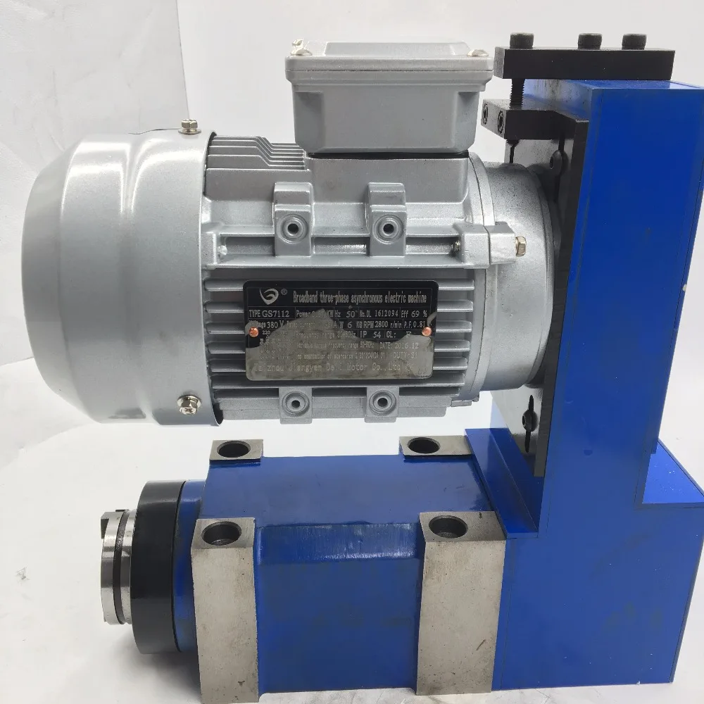 2500rpm Bt30 Power Head Spindle Unit + 1.5kw 2hp Induction Motor V-belt ...