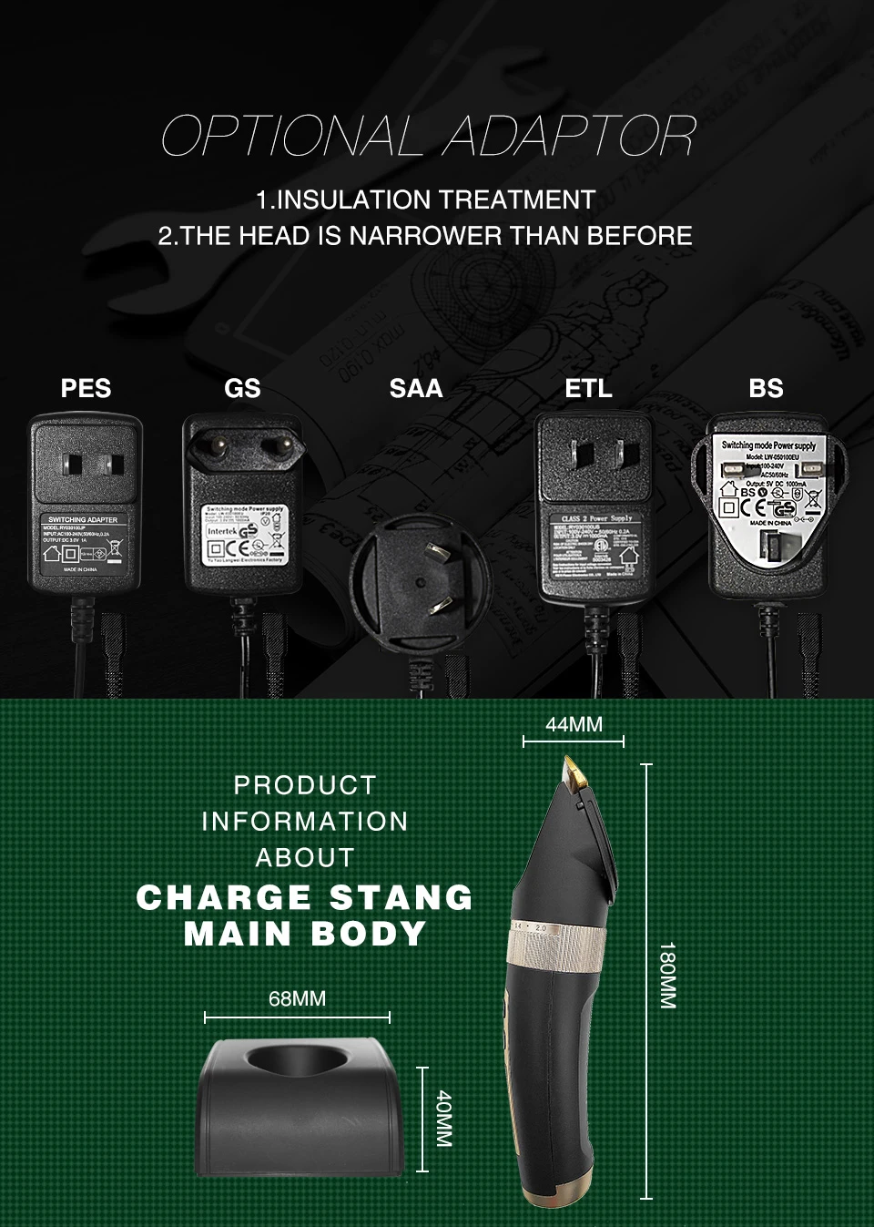 ICLIPPER Professional Hair Trimmer Rechargeable 2000 MAh Hair Clipper ...