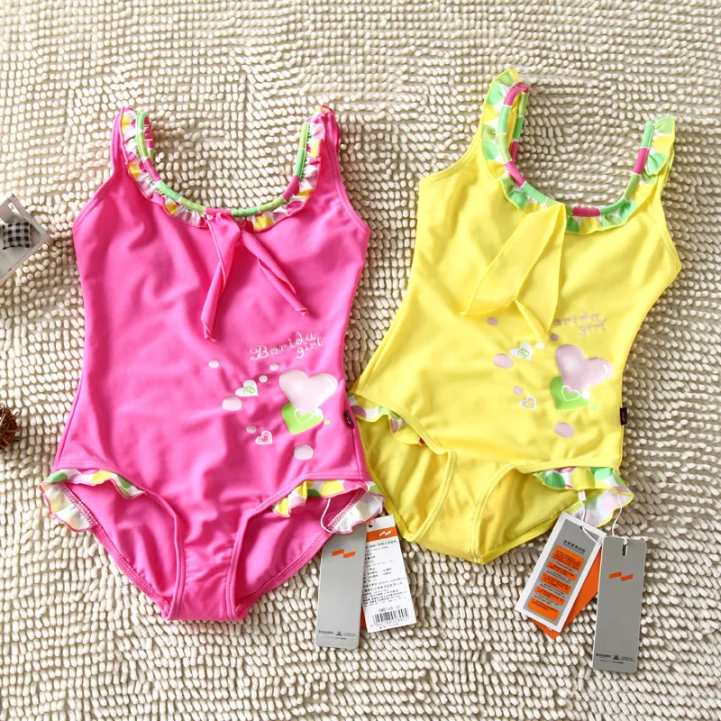 One Piece Girls swimwear 5-10Year Girls swimsuit High quality Children ...