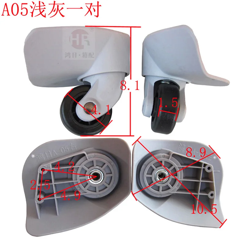 A05 1 Pair Replacement Luggage Parts Wheels Suitcase Accessories Repair ...