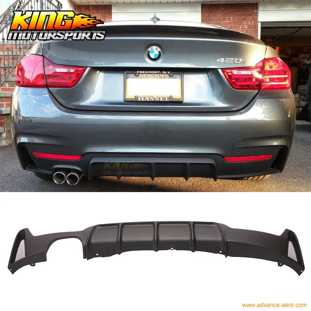 FOR 13 14 15 16 BMW F32 F33 F36 428I MP Style PP Rear Diffuser Single ...